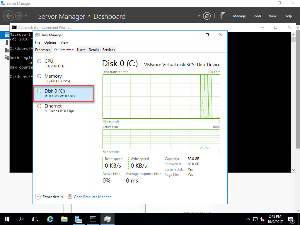 Enabling Disk Performance Counters in Windows Server 2016 Task Manager – Tyler Made